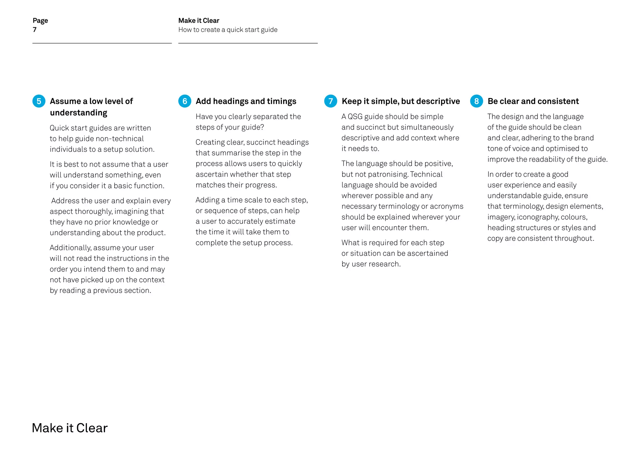 How to create a quick start guide | PDF