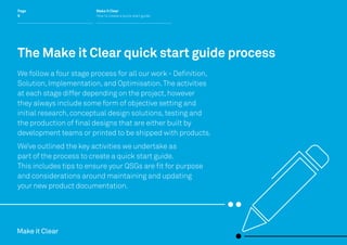 How to create a quick start guide | PDF