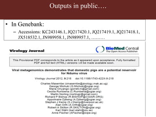 Bio-banking and metagenomics platforms for pathogen discovery | PPT