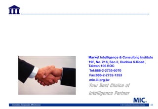 Market Intelligence & Consulting Institute | PDF | Information Services ...