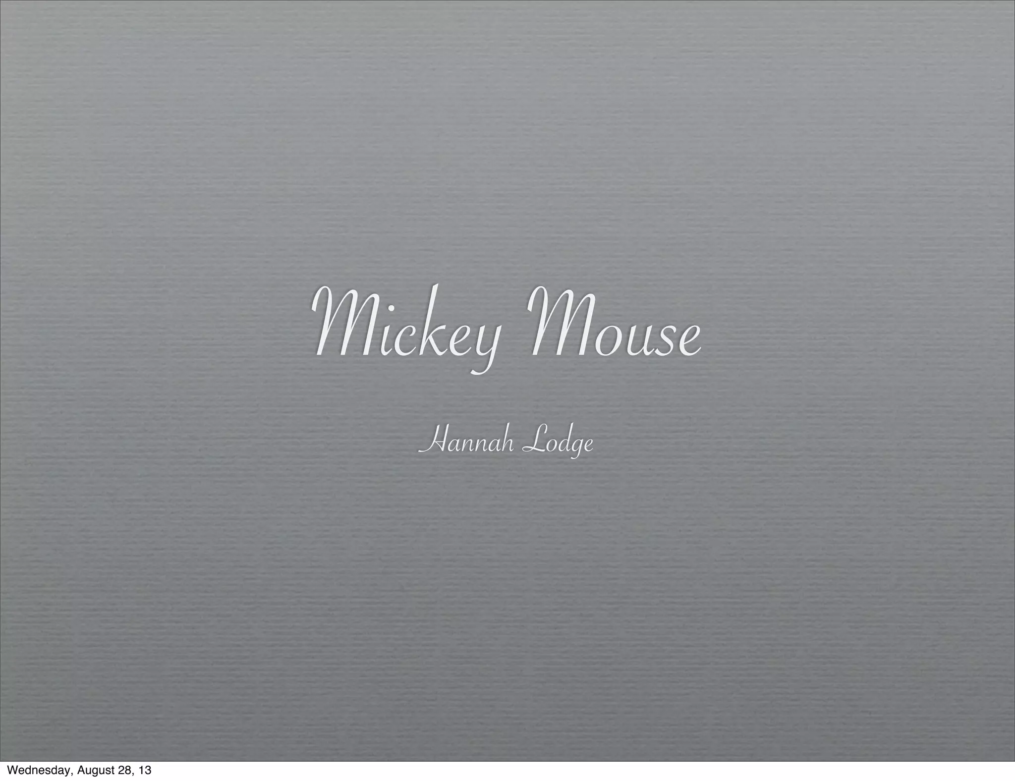 Mickey mouse | PPT