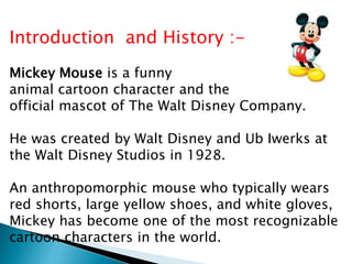 About mickey mouse cartoon character store