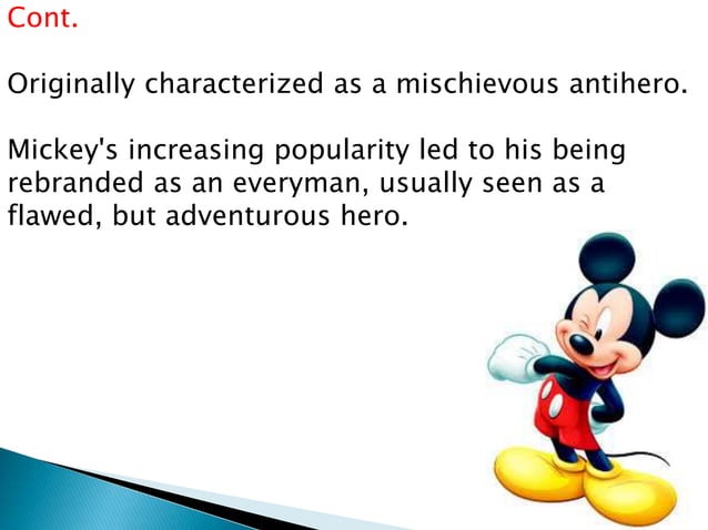 Mickey mouse cartoon character | PPTX
