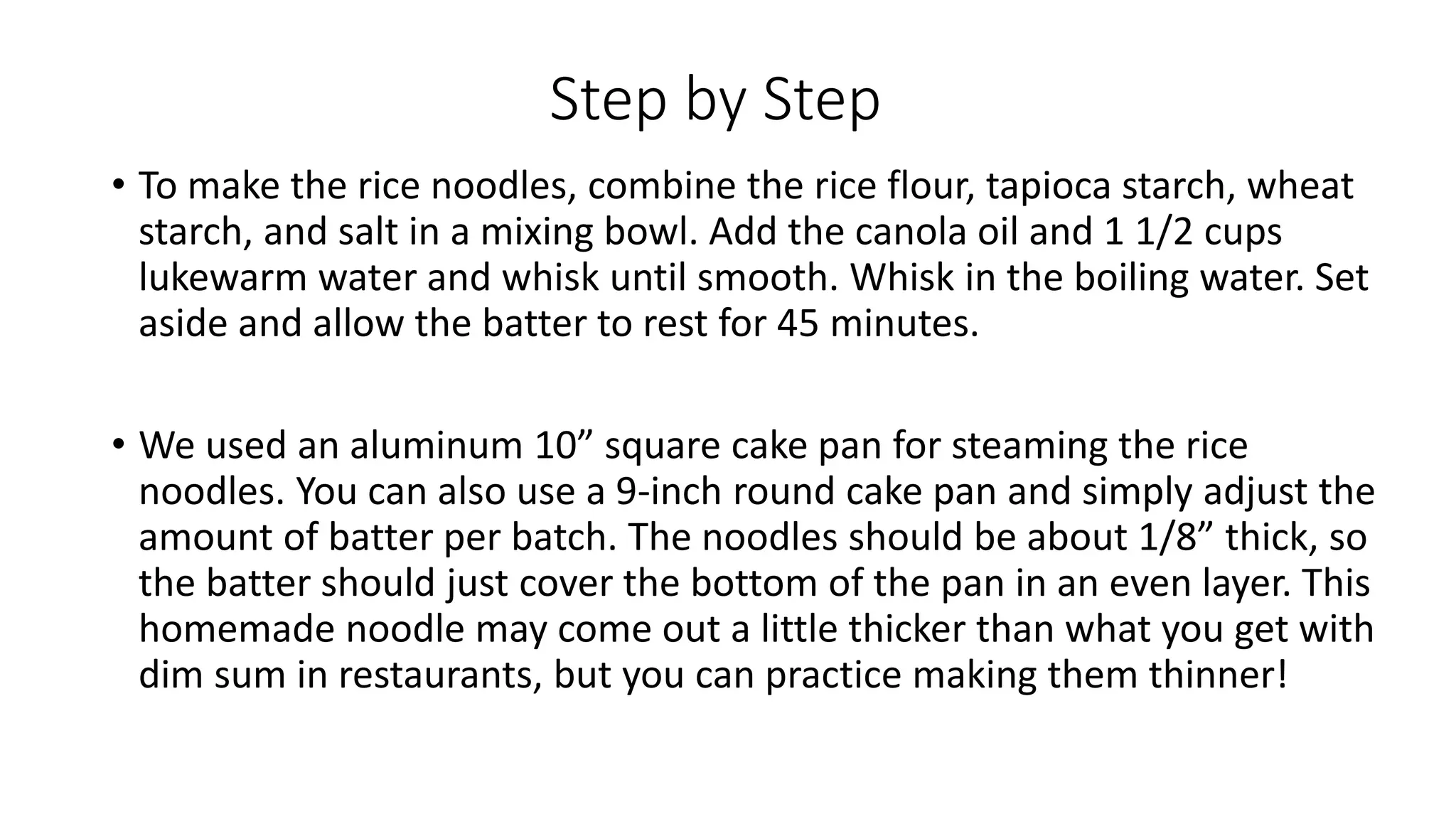 Rice Cheong Fun : Dubai Special Recipe | PPT