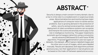 WEAPON DETECTION USING ARTIFICIAL INTELLIGENCE AND DEEP LEARINING FOR ...