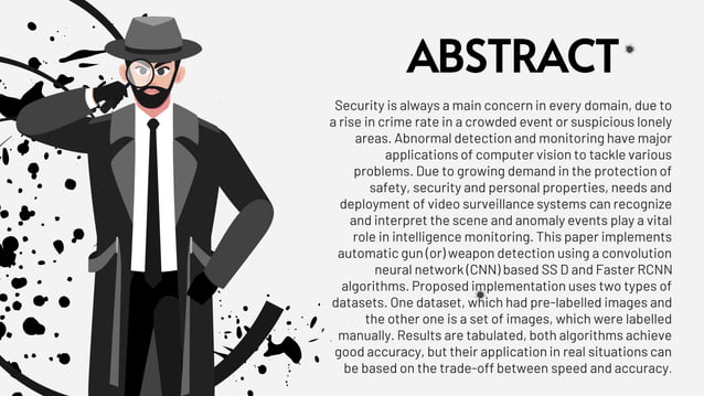 WEAPON DETECTION USING ARTIFICIAL INTELLIGENCE AND DEEP LEARINING FOR SECURITY APPLICATIONS | PPTX