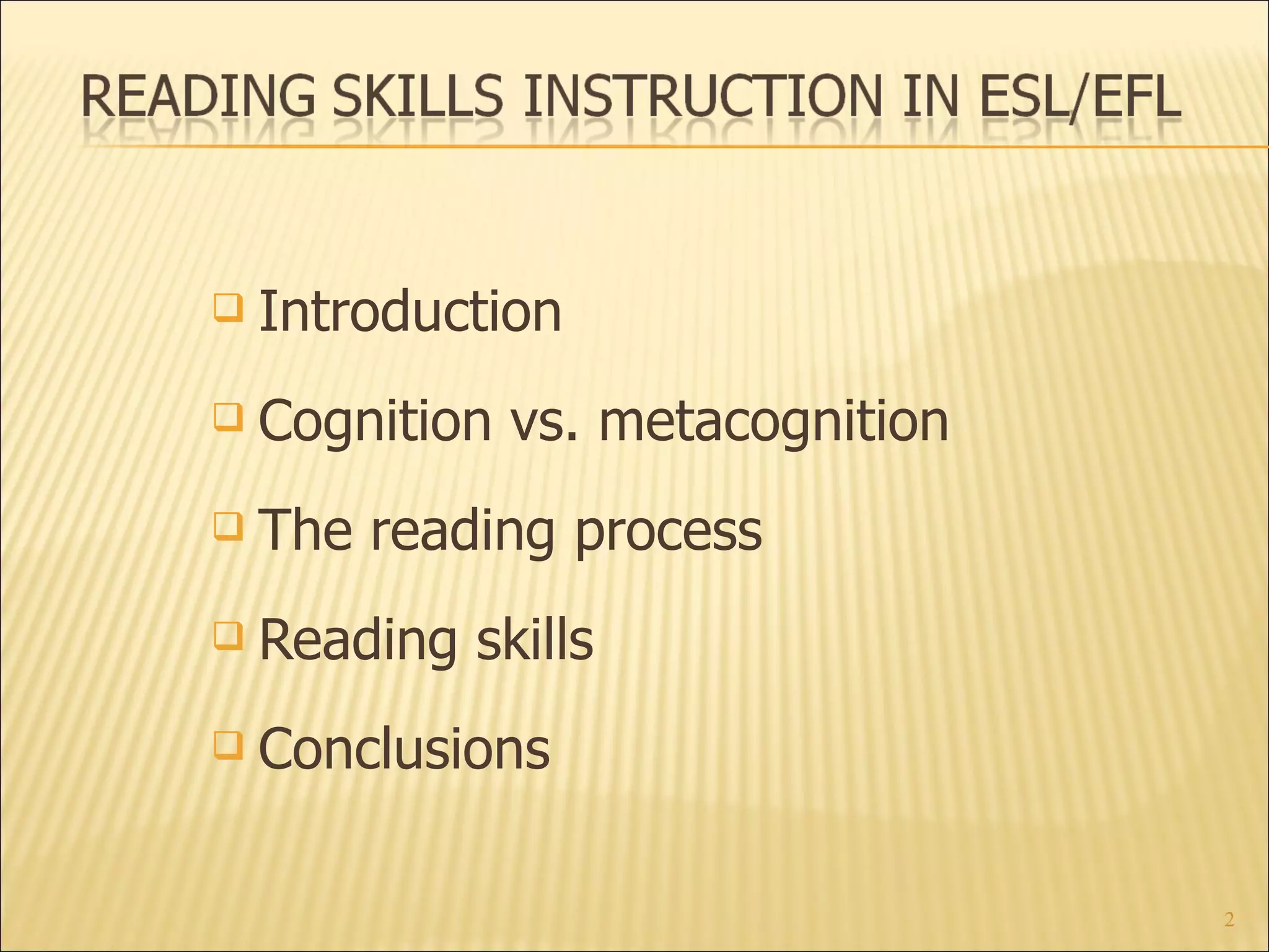 The reading process | PPT