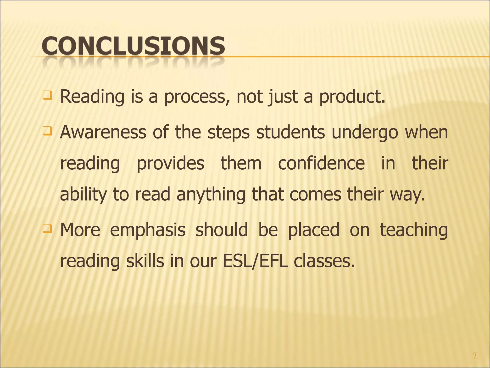 The reading process | PPT