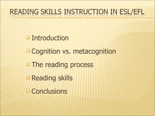 The reading process | PPT