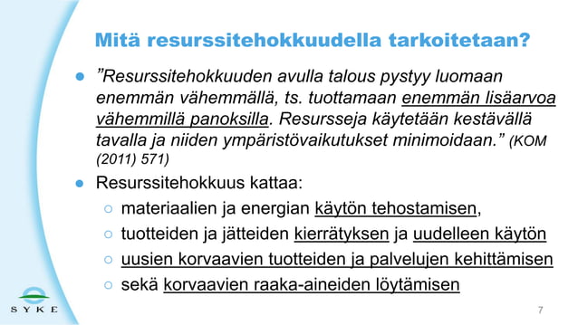Kansallinen resurssiviisaus -foorumi: Per Mickwitz | PDF