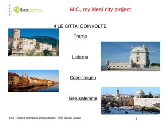 Mic, my ideal city project | PPT