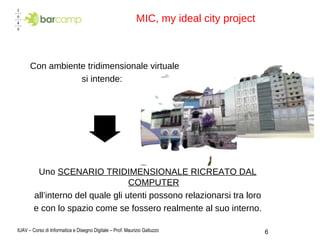 Mic, my ideal city project | PPT