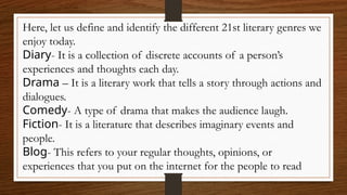 Literary Genres, Traditions, and Forms Across the World.pptx