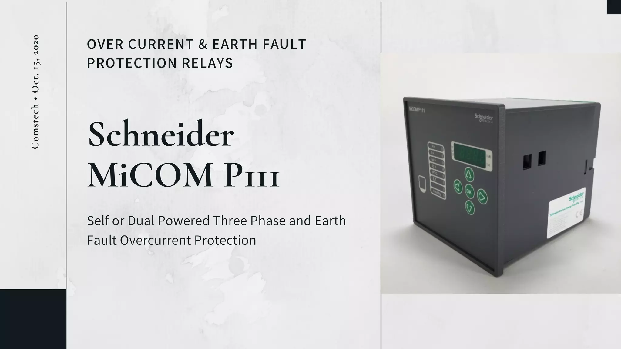 Schneider Micom p111 overcurrent protection relay | PDF