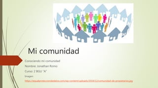Mi comunidad | PPTX