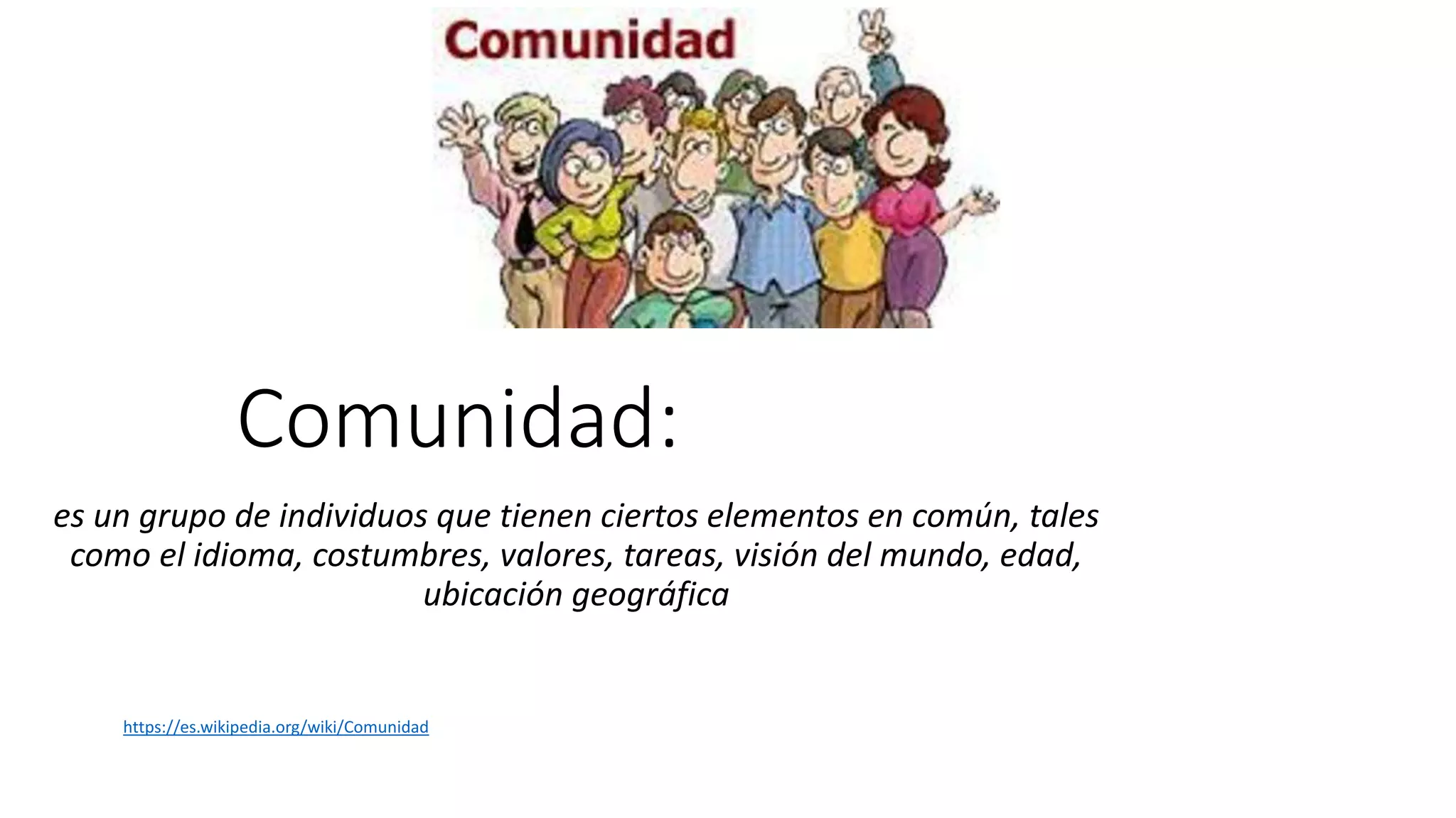 Mi comunidad y mi barrio | PPT