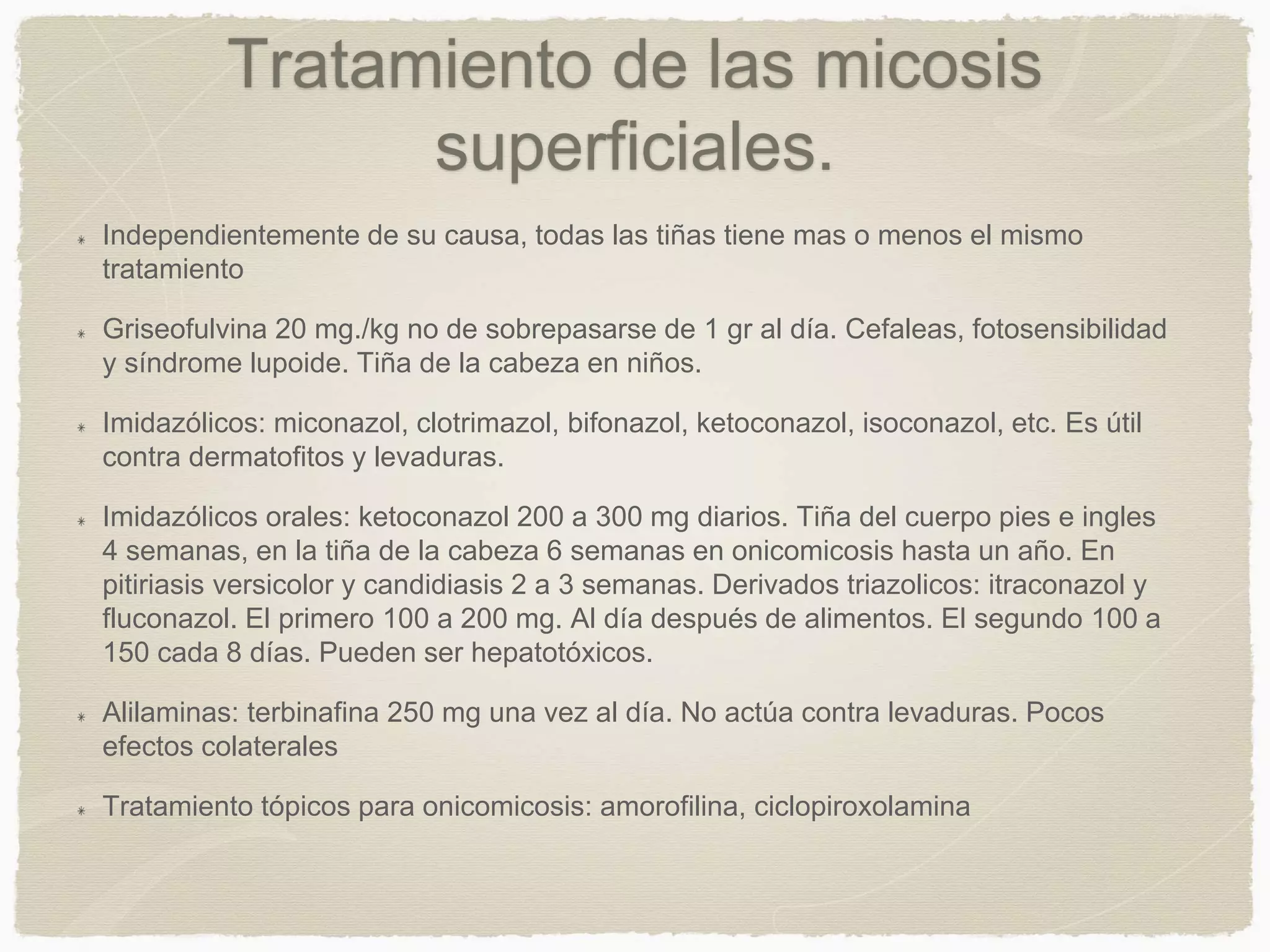 Micosis superficiales y candidiasis | PPTX