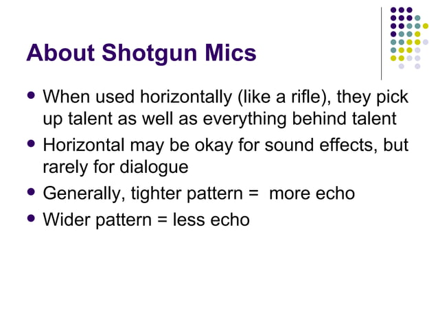 Microphone Patterns | PPT