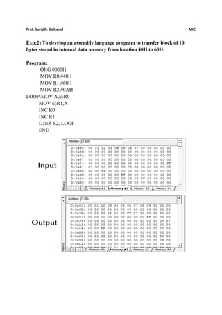 Mic practicals | PDF