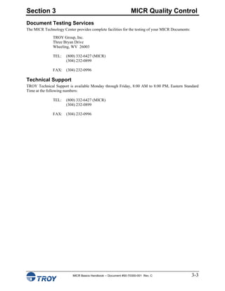 Micr basics handbook | PDF