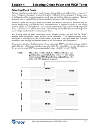 Micr basics handbook | PDF