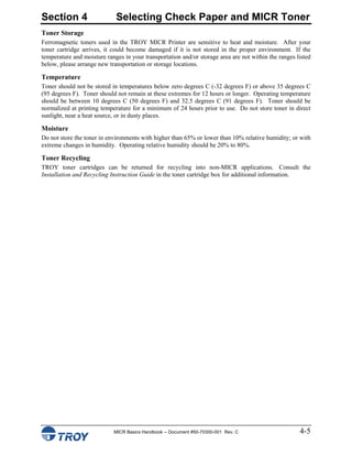 Micr basics handbook | PDF