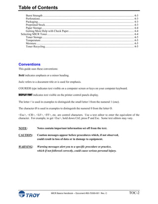 Micr basics handbook | PDF