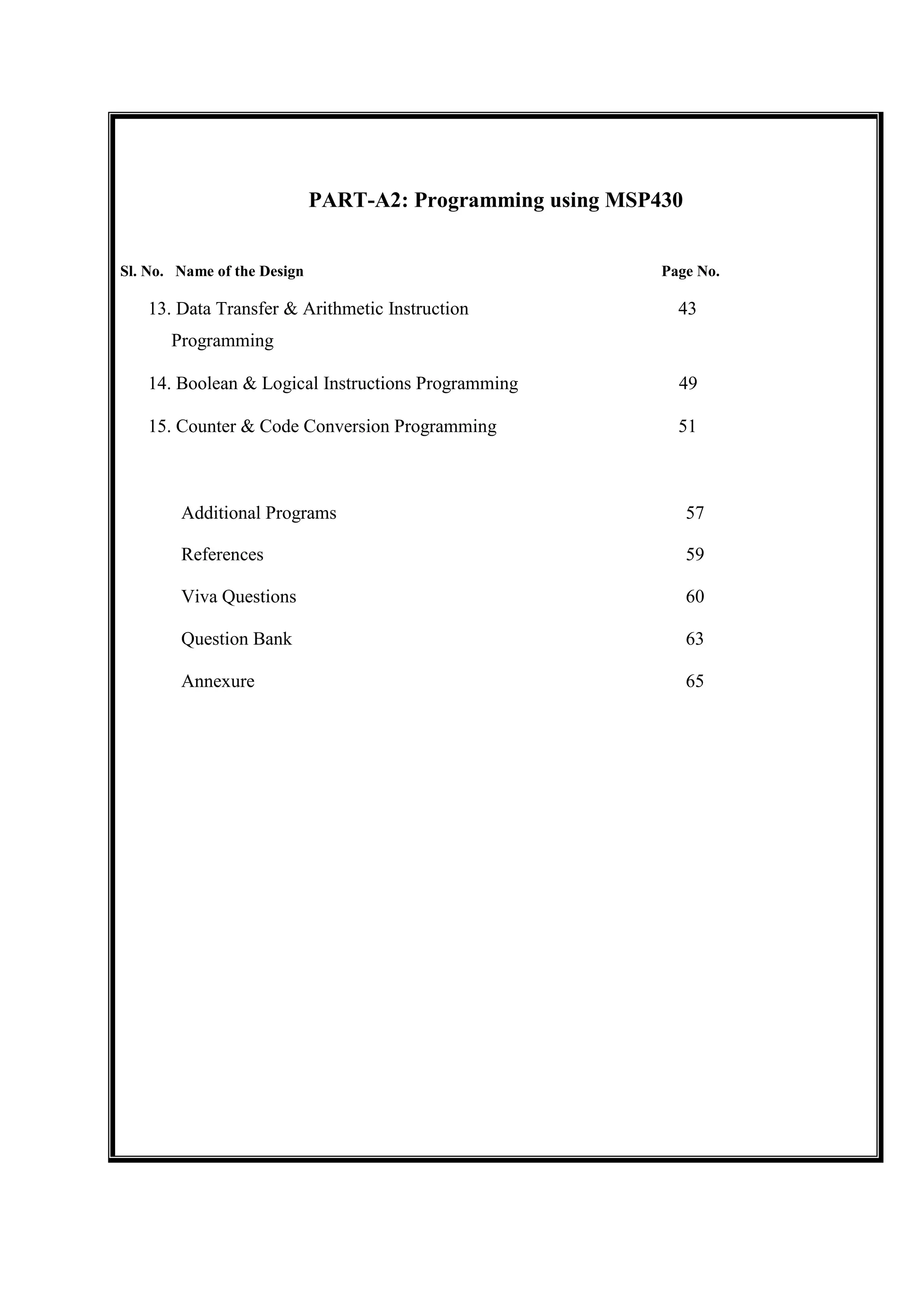 Micrcontroller Iv Sem Lab Manual Pdf Computer Software And Applications Computing