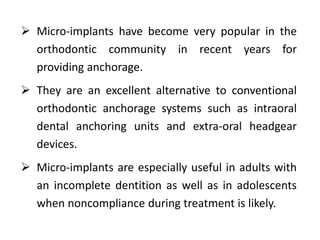 Micriimplant in the palate | PPTX