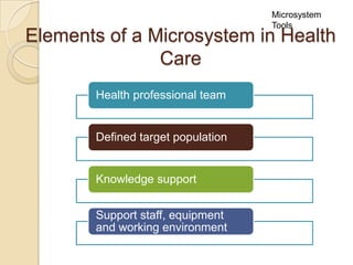 Microsystem Tools for Health Care | PPTX | Physical Therapy | Wellness