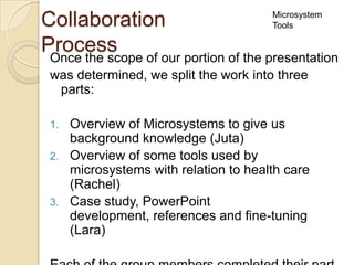 Microsystem Tools for Health Care | PPTX | Physical Therapy | Wellness