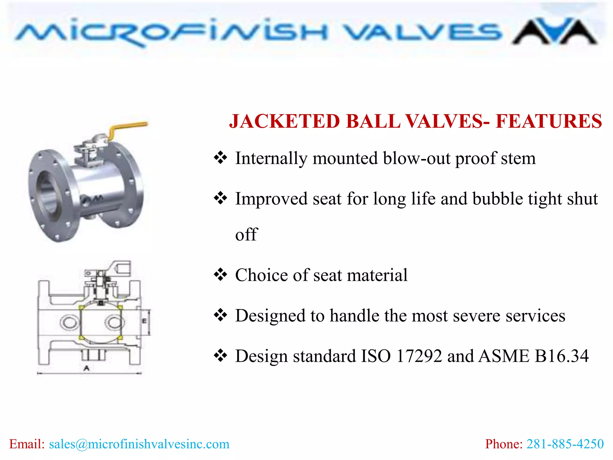 Floating Ball Valves Manufacturers - Microfinish Valves Inc | PPTX