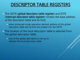 Microprocessor Protected Mode Memory addressing By DHEERAJ KATARIA | PPTX
