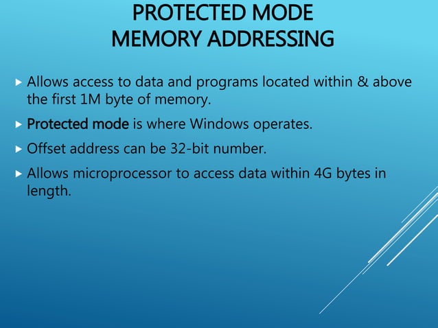 Microprocessor Protected Mode Memory addressing By DHEERAJ KATARIA | PPTX