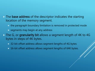 Microprocessor Protected Mode Memory addressing By DHEERAJ KATARIA | PPTX