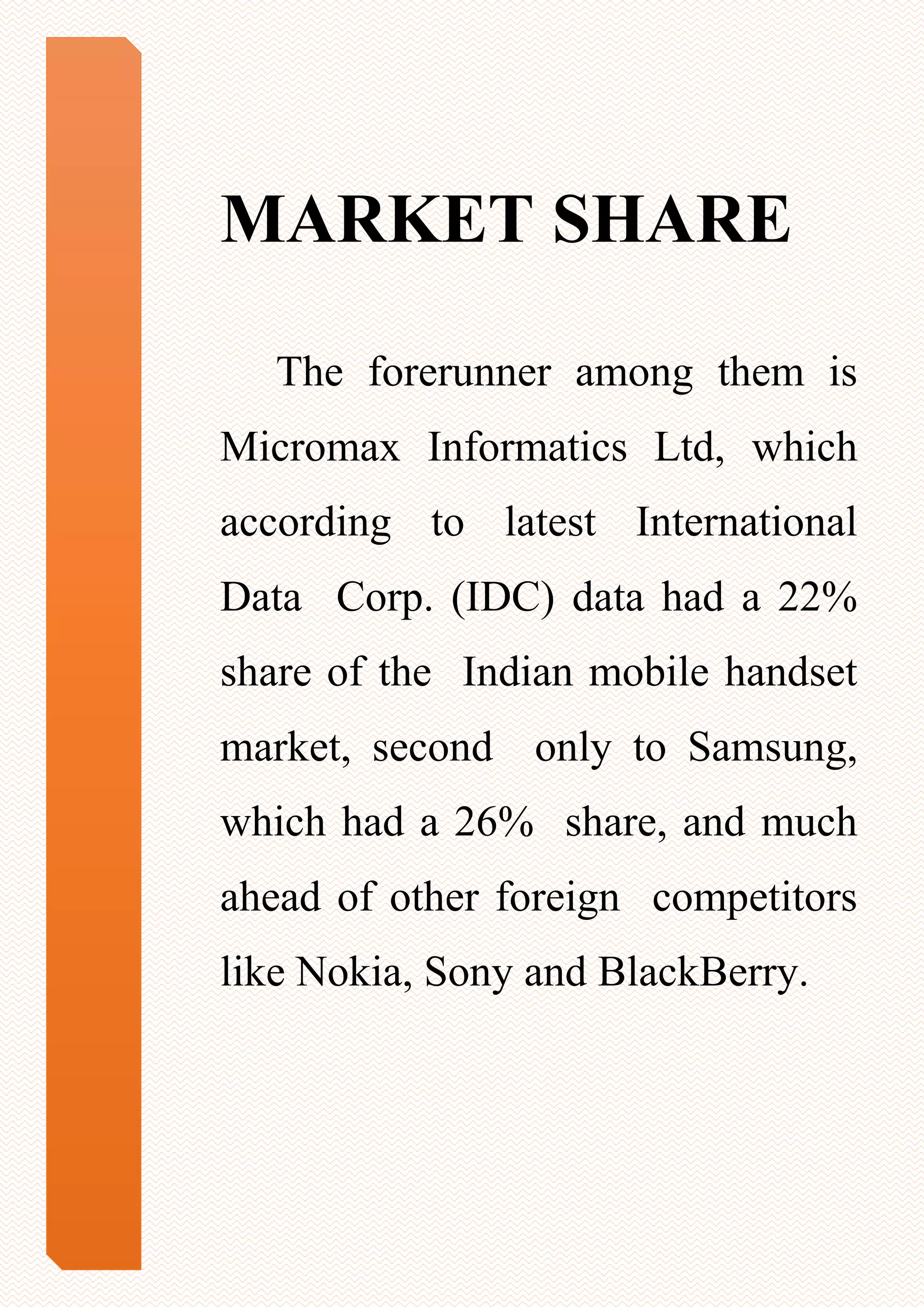 Case Study On Micromax | PDF