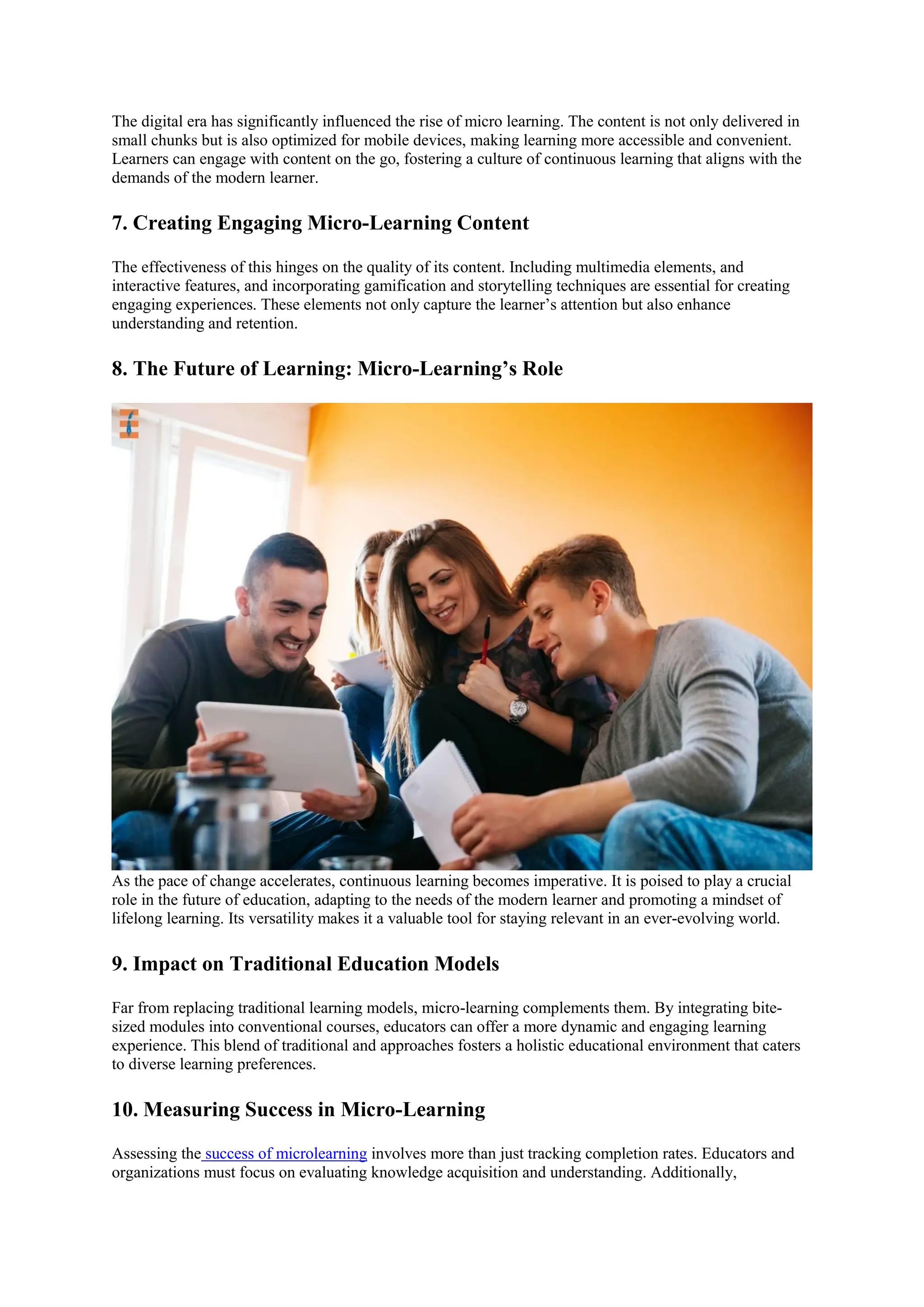 Micro-Learning Revolution: Navigating the Future of Education | PDF | Education industry ...