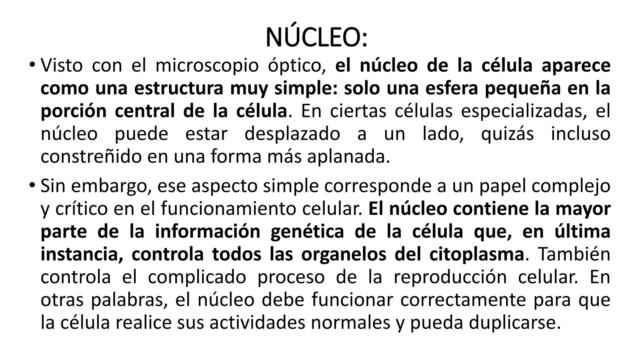 Celula Microscopio Partes De La Célula Y Su Funcionamiento Pptx