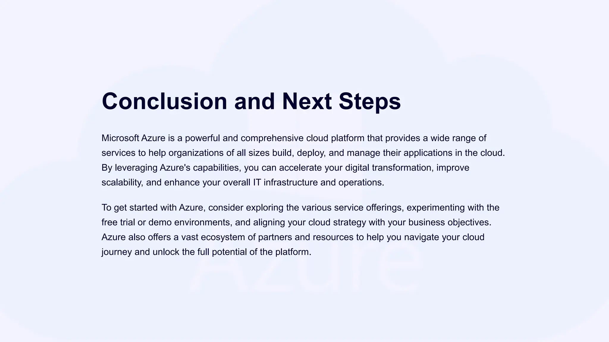 MS Azure solutions to their employers or clients | PPTX