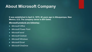 Microsoft full detail power point presentation | PPTX