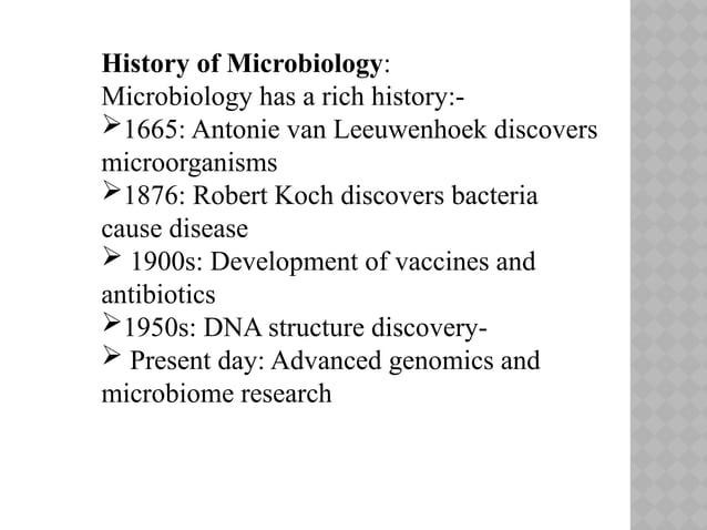 introduction to Microbiology general information. pptx | PPTX