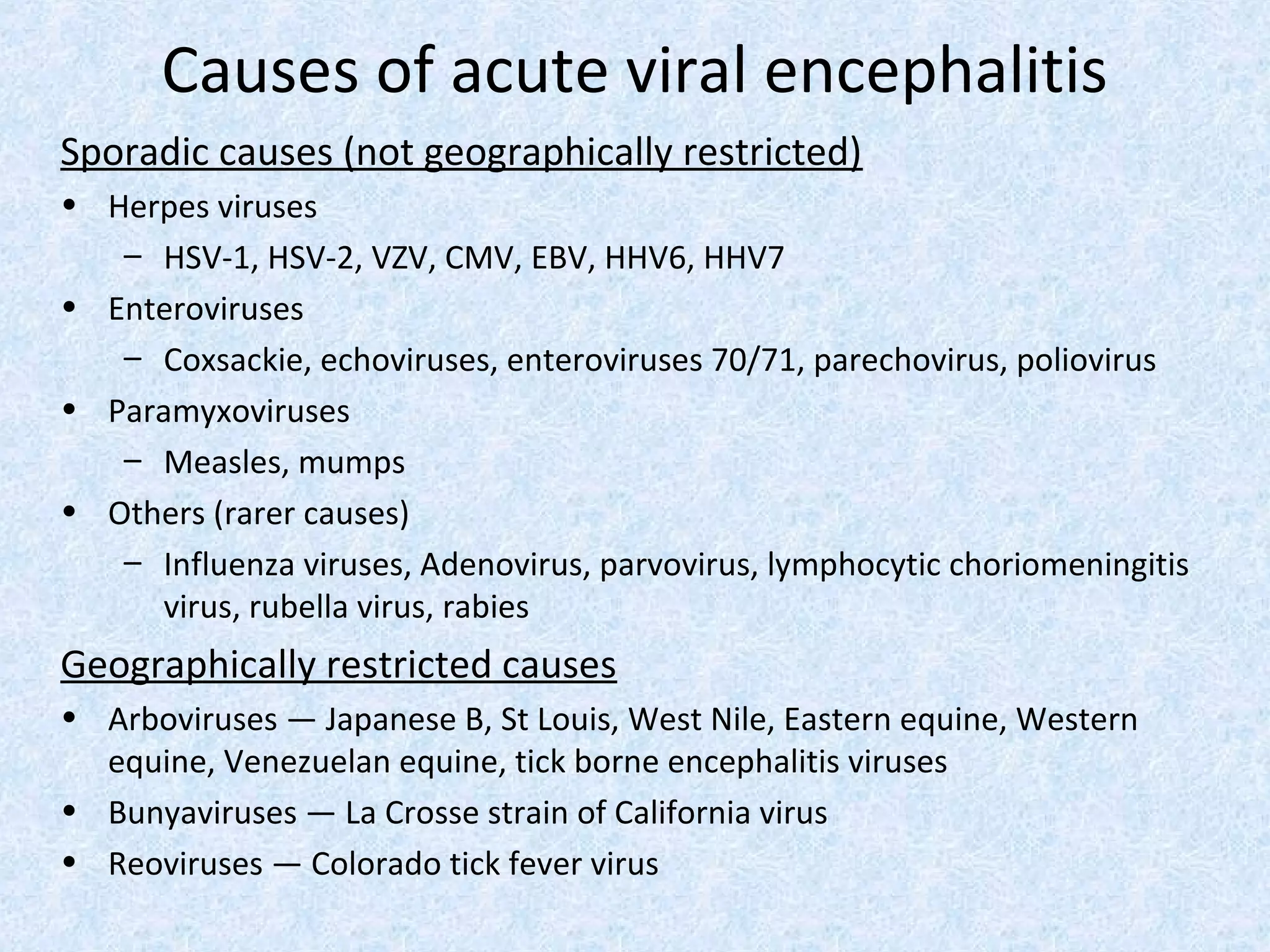 Micro bio (viral encephalitis) | PPT