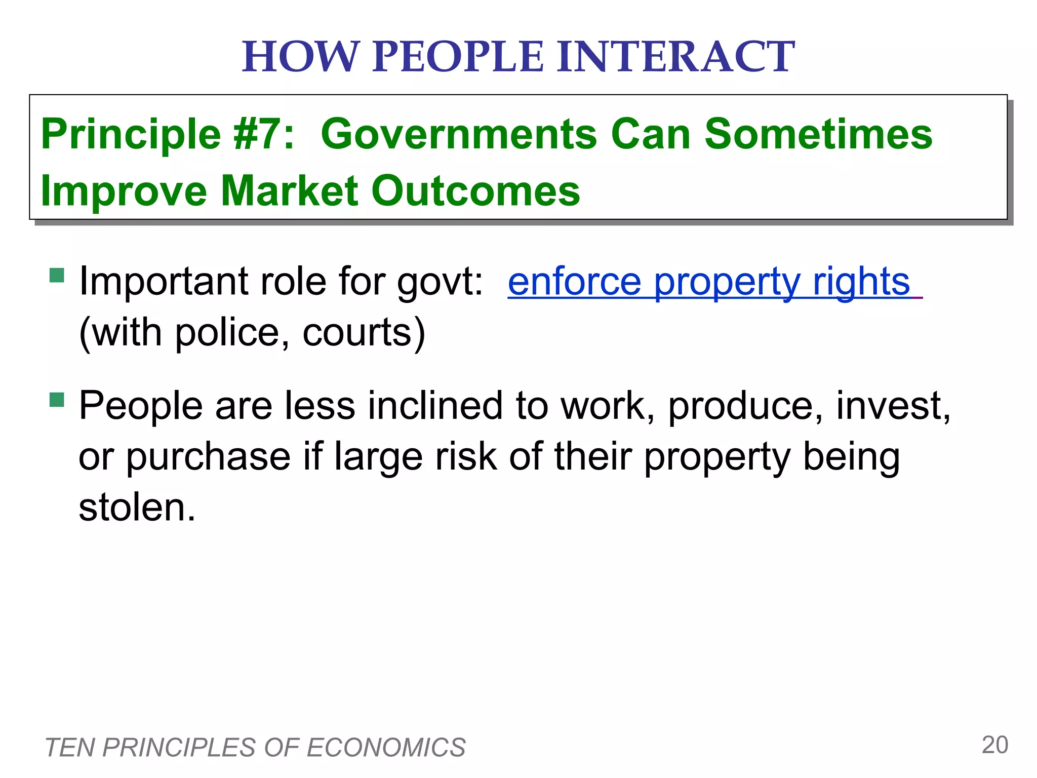 Principles of economics (Chapter 1) | PPT