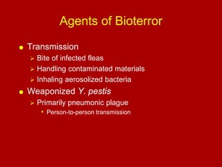 Microbiology - Agents of Bioterrorism | PPT