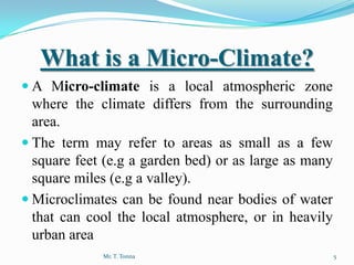 Lesson 4: Micro-Climate of an Urban Area | PPTX
