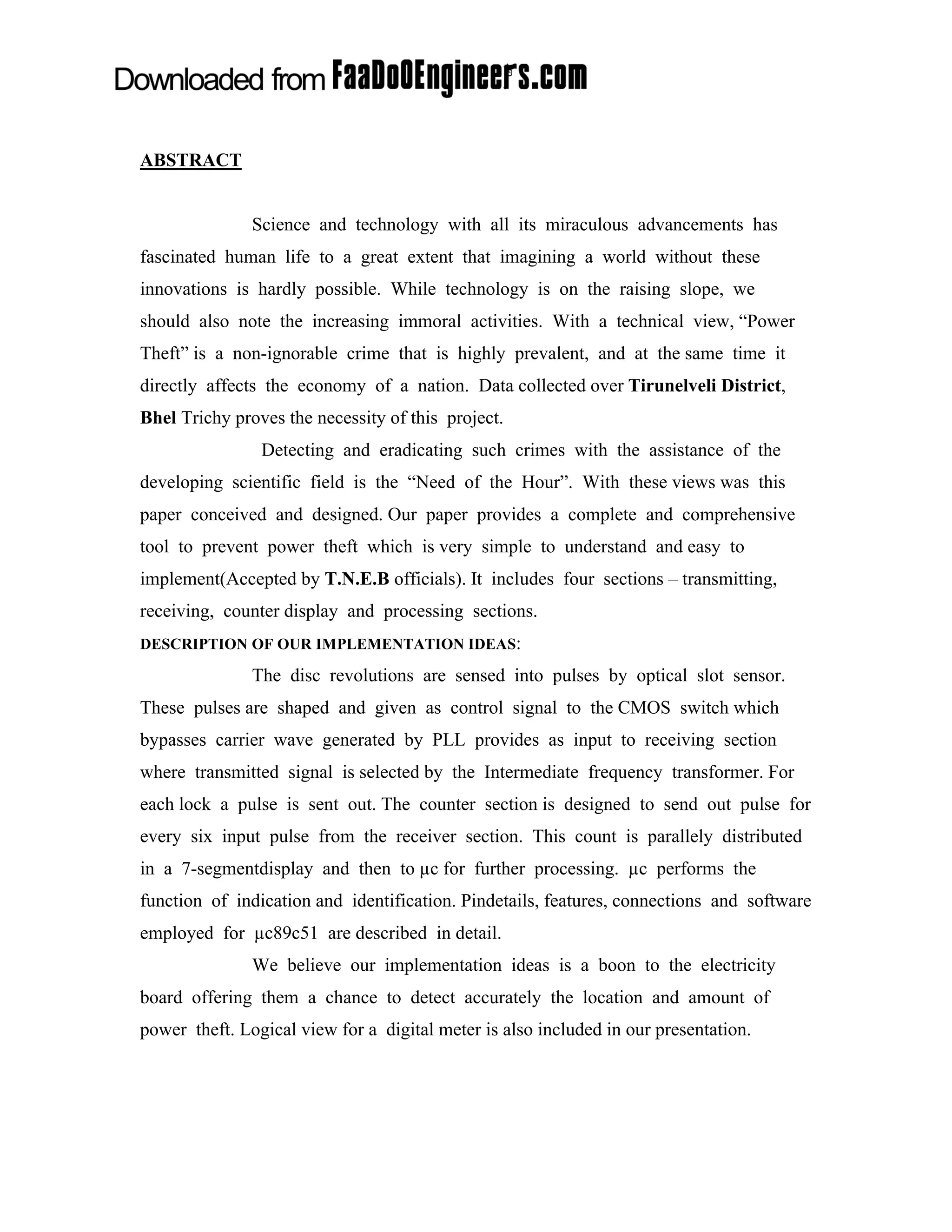 Micro controller-based-power-theft-identification | PDF