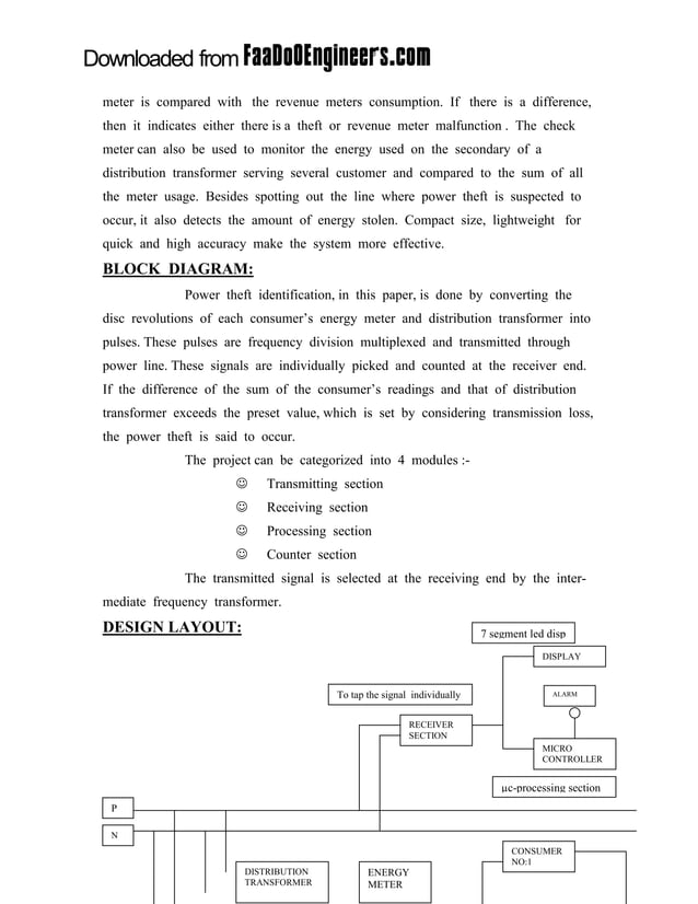 Micro Controller Based Power Theft Identification Pdf