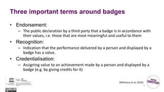 Micro credentialing and open badges | PPTX