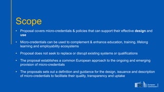 Micro credentials proposal by Koen Nomden | PPT