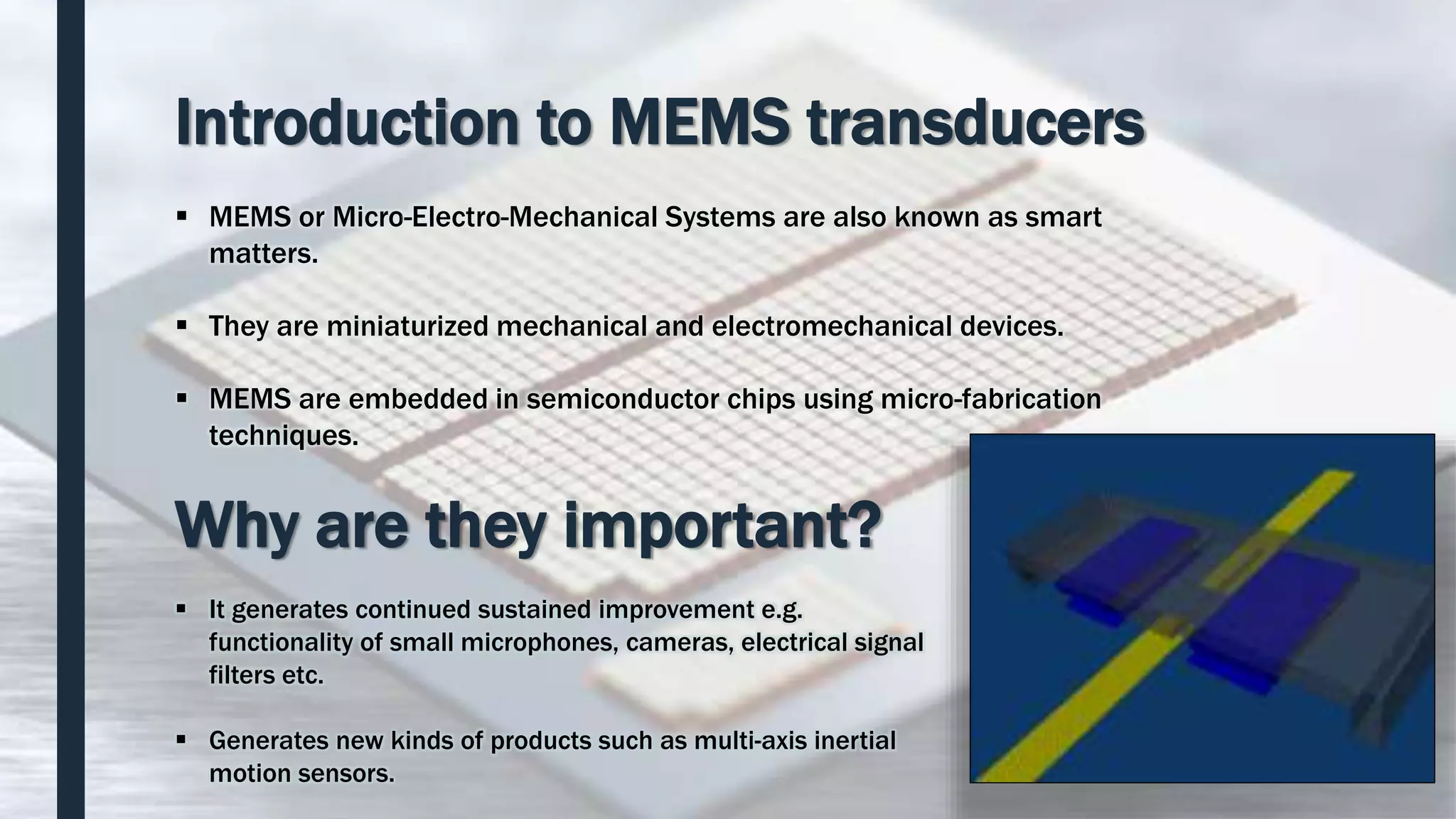 Micro electro-mechanical-systems-based-sensors | PPTX
